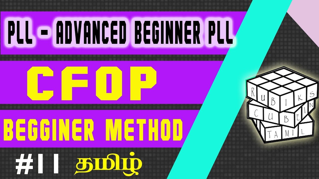 #11 PLL - Advanced Beginner PLL - Leaning Mode || CFOP Beginner Method ...