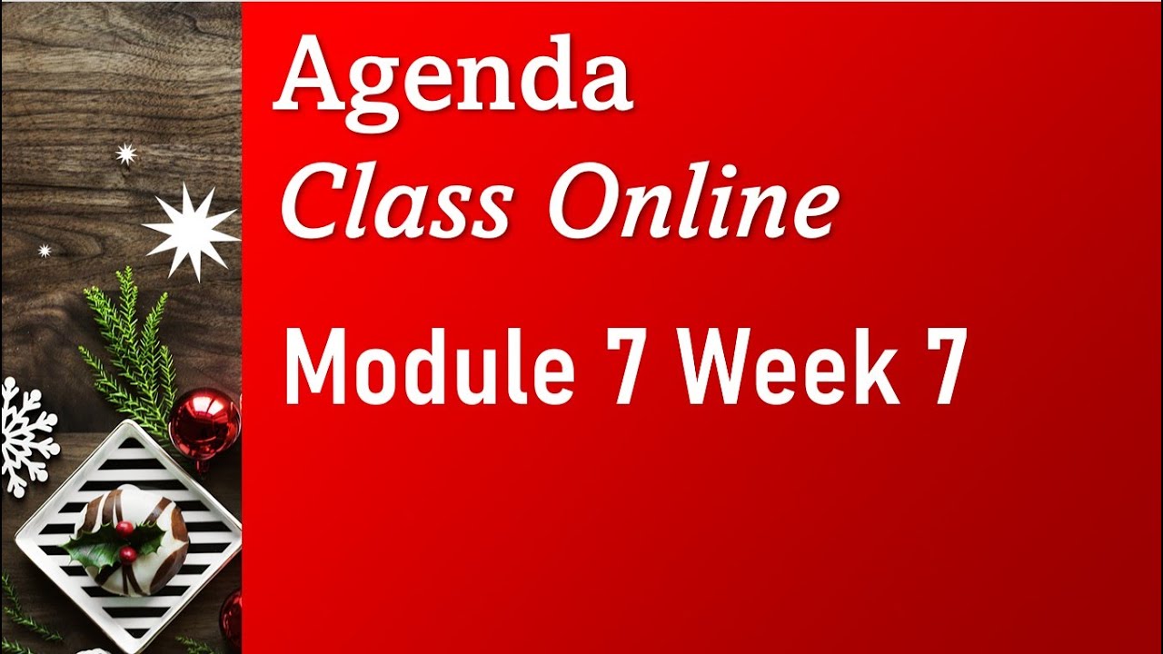 Agenda Class Online: 11/29/22 - YouTube