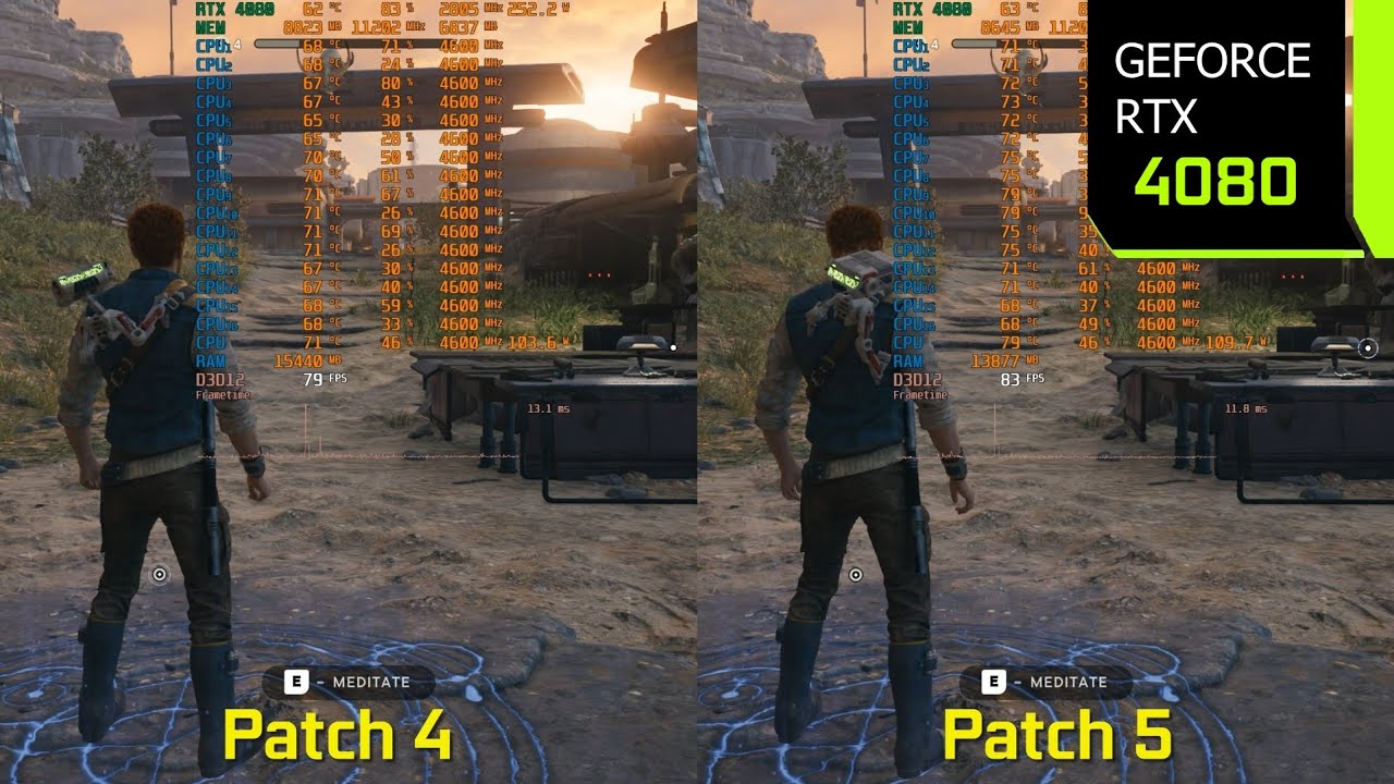 STAR WARS Jedi Survivor - Patch 4 vs Patch 5 (May 17) PC Performance ...