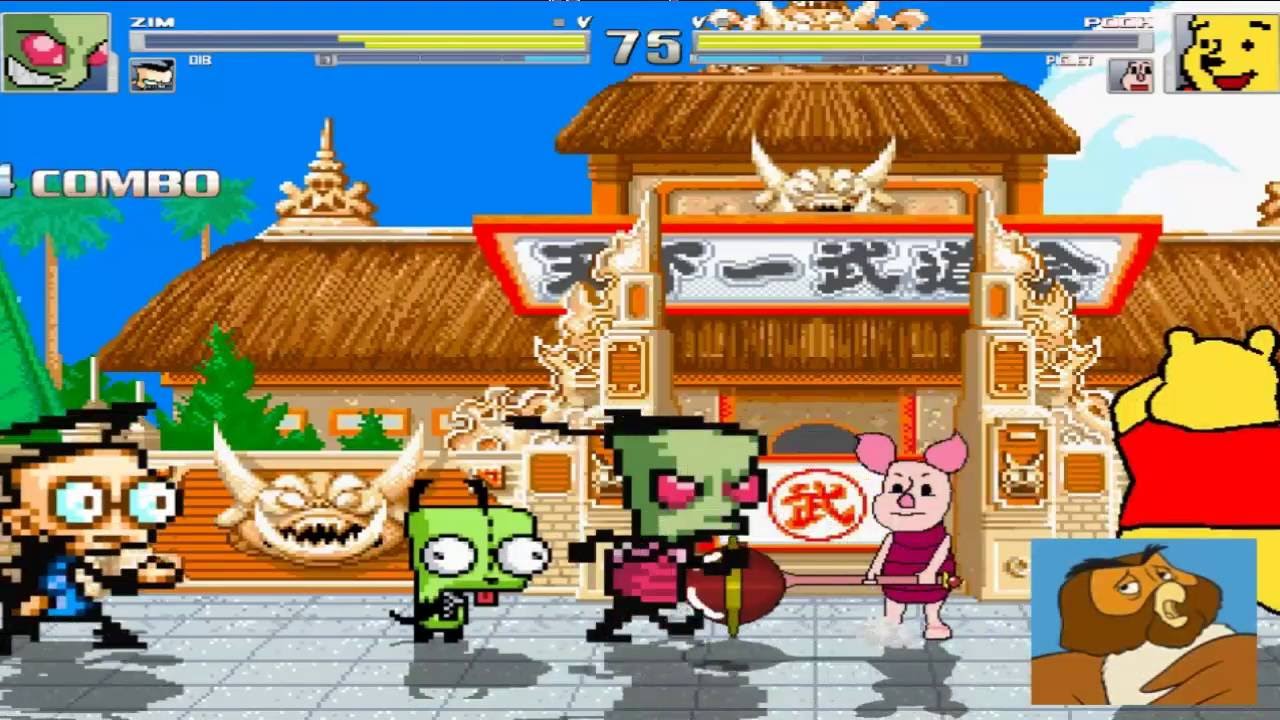 REMATCH! Winnie The Pooh and Piglet vs Invader Zim, Gir, and Dib MUGEN ...