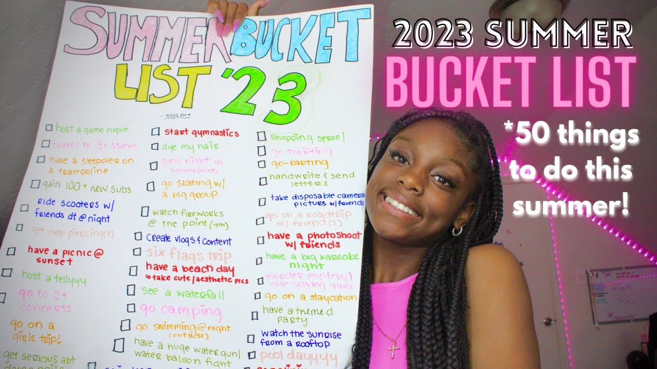 MY SUMMER BUCKET LIST 2023! | 50 things to do this summer/ when you’re ...