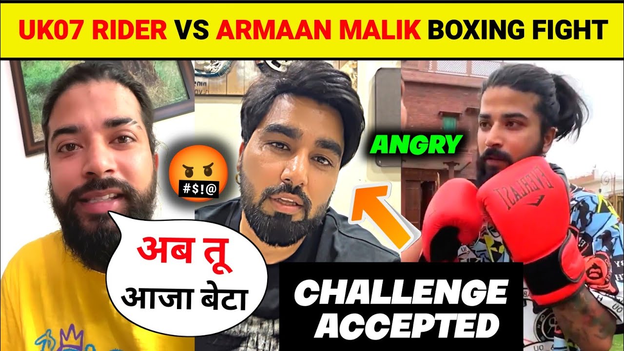 The UK07 Rider Accept Armaan Malik Boxing Fight Challenge 😡 | UK07 ...