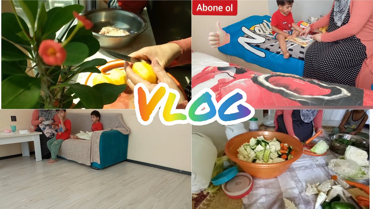 Ev yapimi ANTIBIOTIK Ösgüreyin qenimi👌2 uşaqli ananin bir günü👩‍👦‍👦 ...