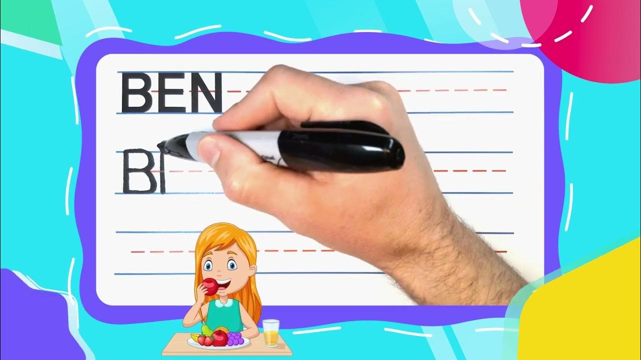 How To Write BEN | Write With Me! -- FOR KIDS - YouTube