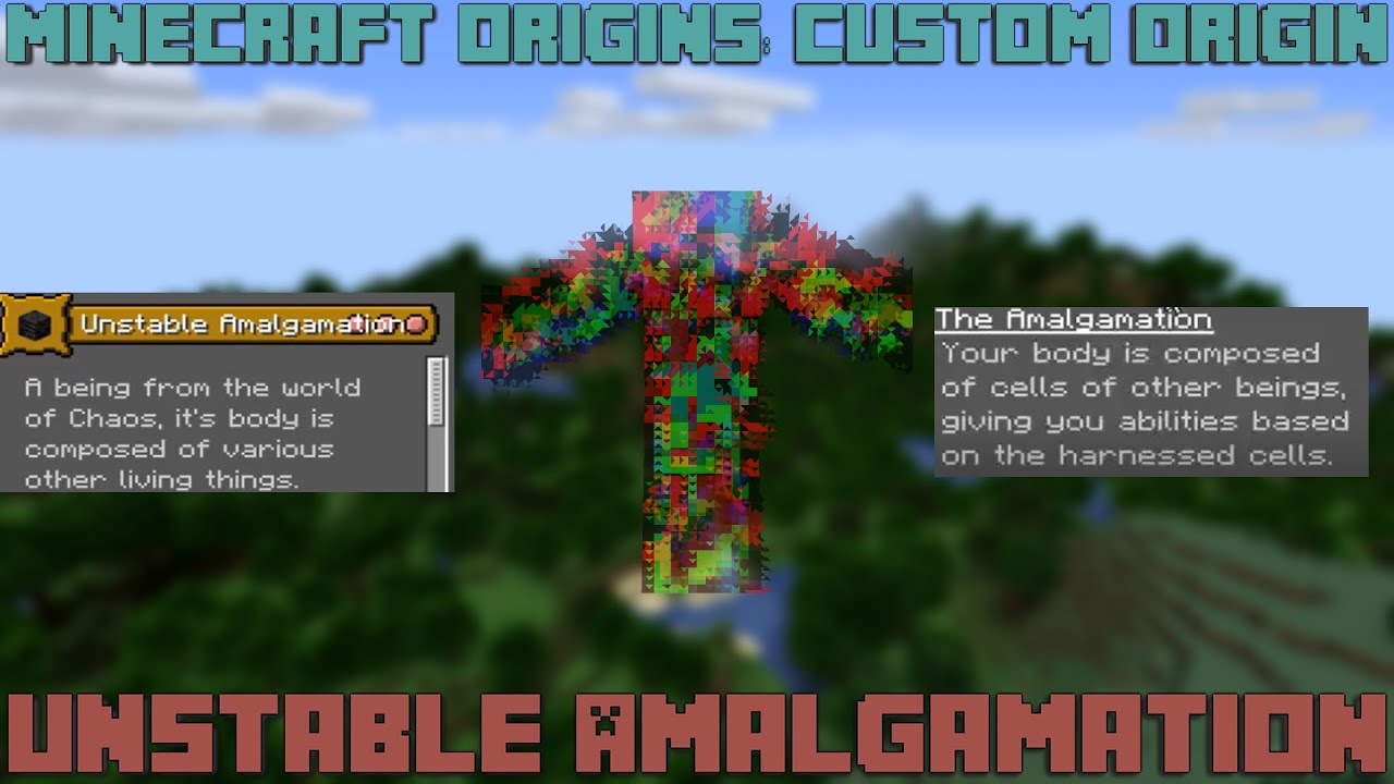 Minecraft Custom Origin: The Unstable Amalgamation! (Origins Mod) - YouTube