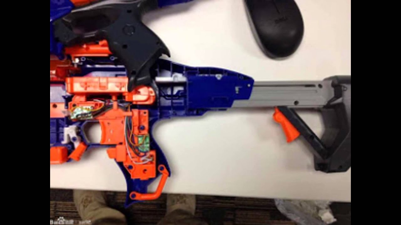 Nerf rapidstrike internals - YouTube