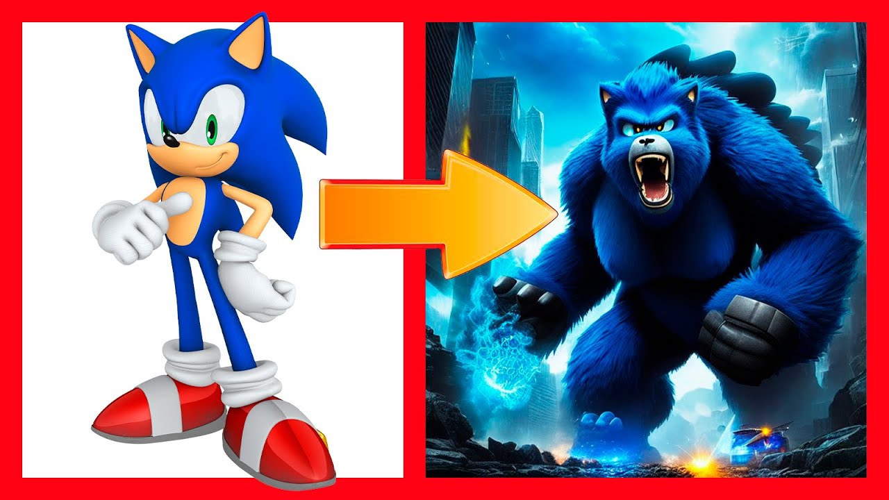 From HEDGEHOG to 💥 KING KONG : The INCREDIBLE Transformation of Sonic ...