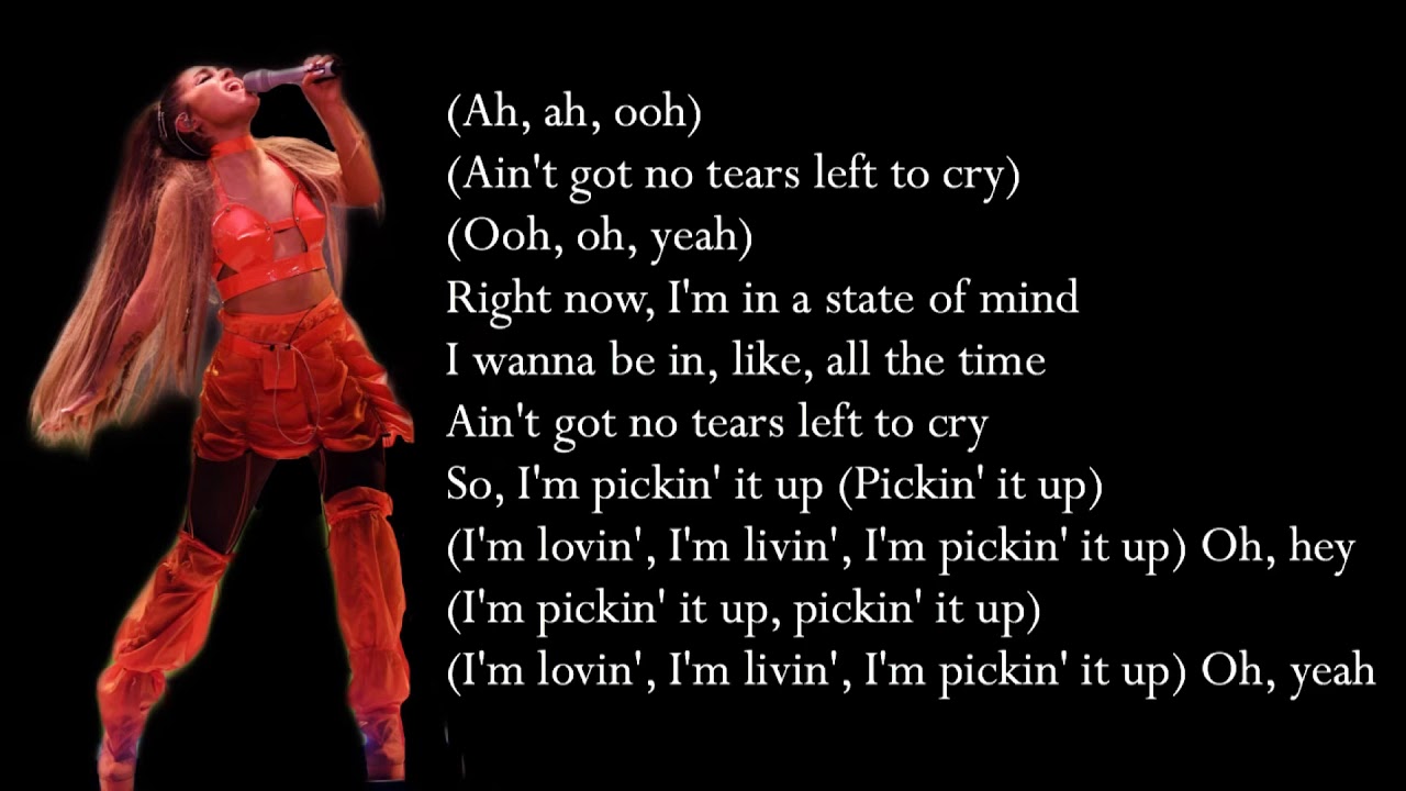 Ariana Grande - no tears left to cry (live) [lyrics] - YouTube