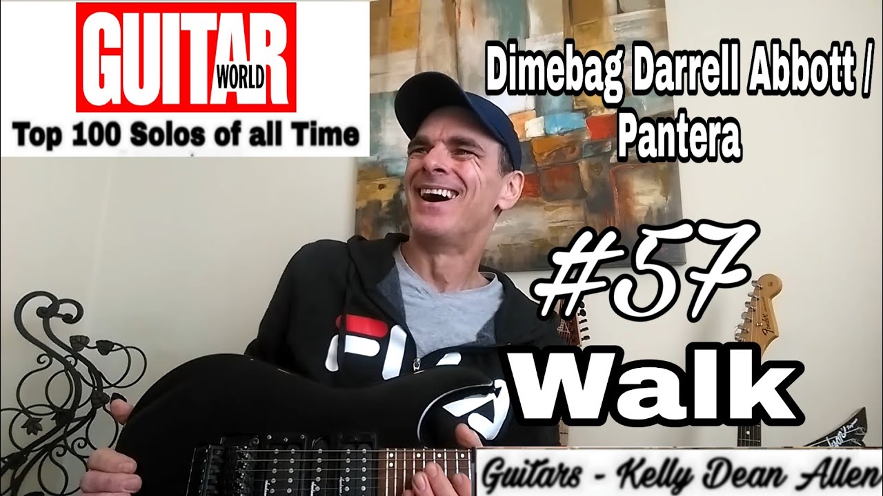 WALK Solo Cover - Dimebag Darrell / Pantera. Greatest Guitar Solos #57 ...