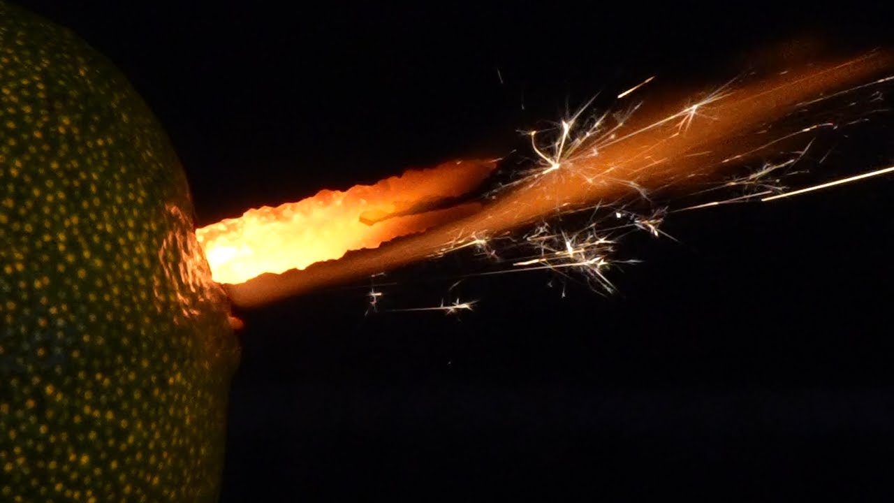 Zesty Fireworks: Lime Faces Off with Sparklers! - YouTube