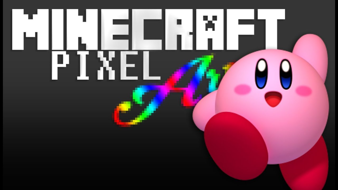 KIRBY - Minecraft Pixel Art Speed Build - YouTube