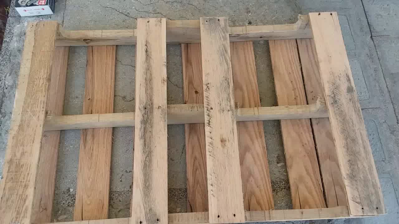 Pipe cabinet from pallet wood - YouTube