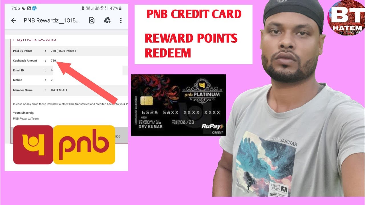 Pnb credit card reward points redeem live process - YouTube