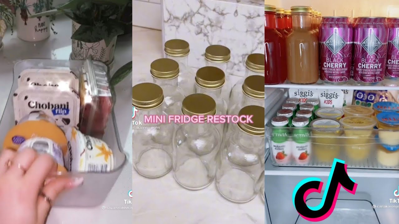 Satisfying Mini Fridge Restock Tiktok Compilation 5π· Youtube