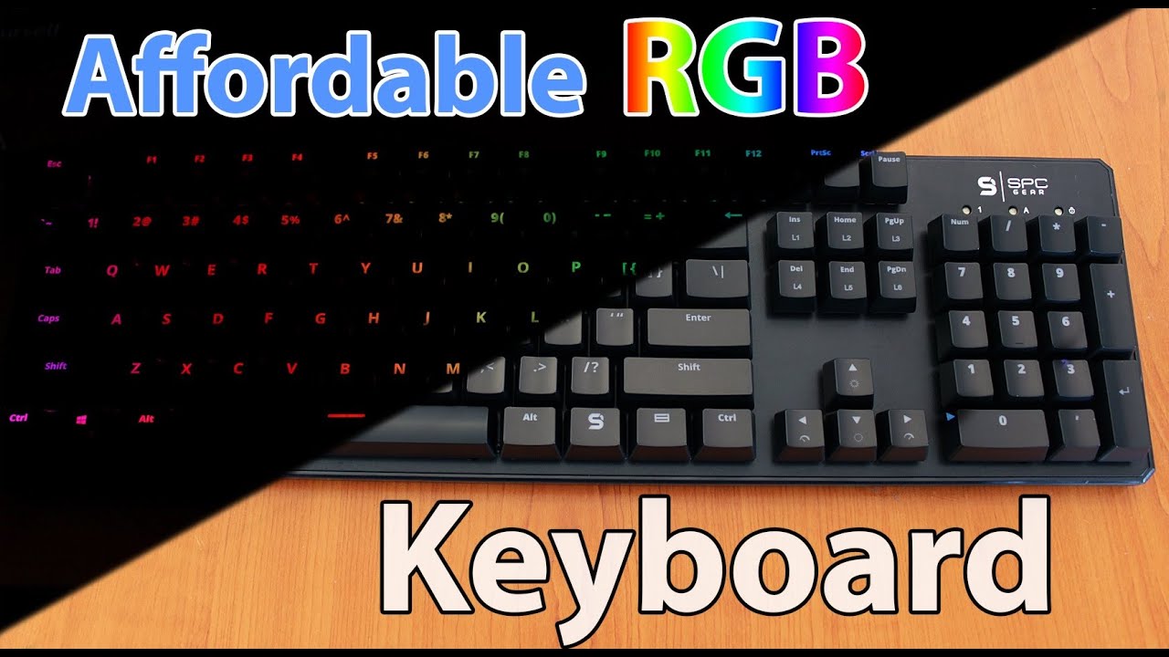 SPC Gear GK540 Magna Kailh Brown RGB - Affordable Mechanical Keyboard Review! - YouTube