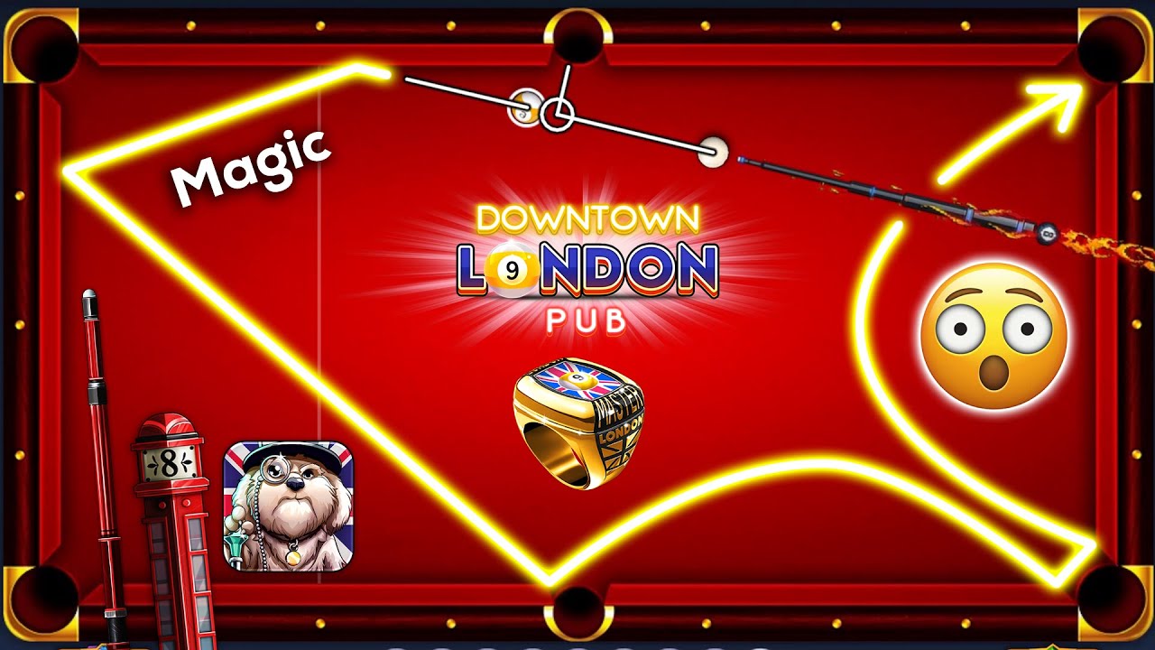 8 Ball Pool MAGIC SHOT = WIN - 9 Ball London Ring - Golden Break ...
