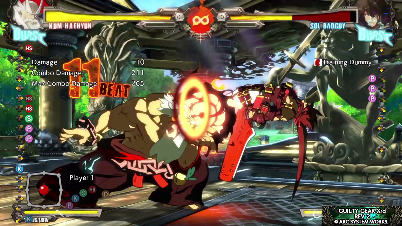Guilty Gear Xrd REV 2- Working on shiinken loop after throw oki - Sol ...