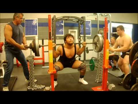Sergio Orona 242- Powerlifting Squat Training 2/23/14 - YouTube