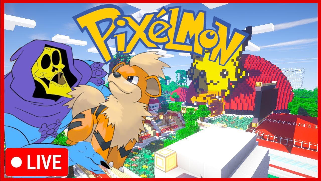 LIVE | Minecraft Pixelmon - em busca do Growlithe! Cola ai - YouTube