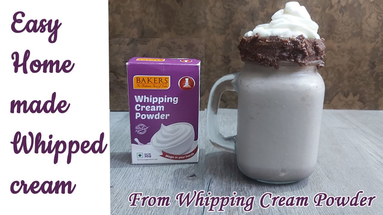Easy homemade whipped cream from whipping cream powder | Perfect ...