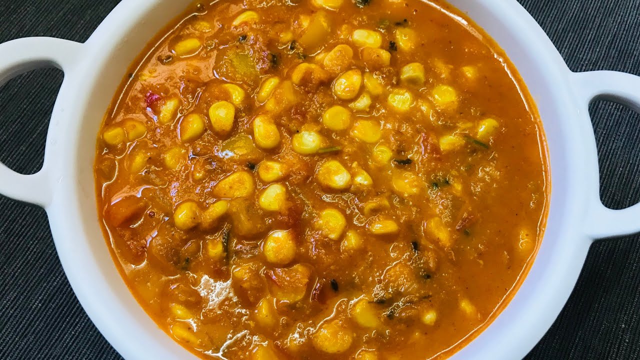 Masala Corn Sabzi Recipe | Corn Capsicum Masala for Roti, Chapati and ...
