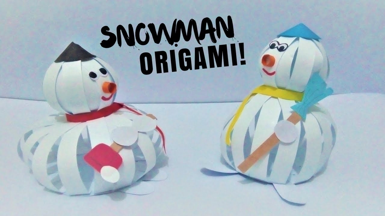 How to Make a Snowman Origami you had NO IDEA about, Amazing DIY ...