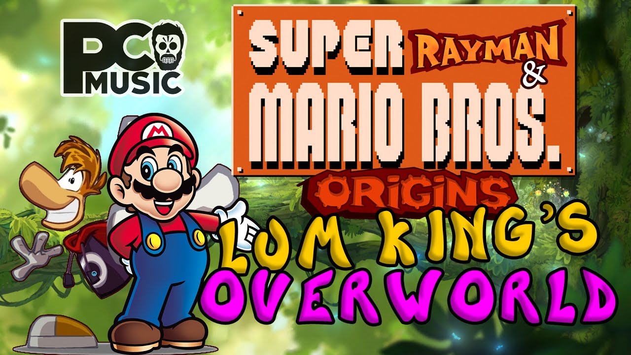 Super Rayman & Mario Bros. Origins - Lum King's Overworld - Acoustic A ...