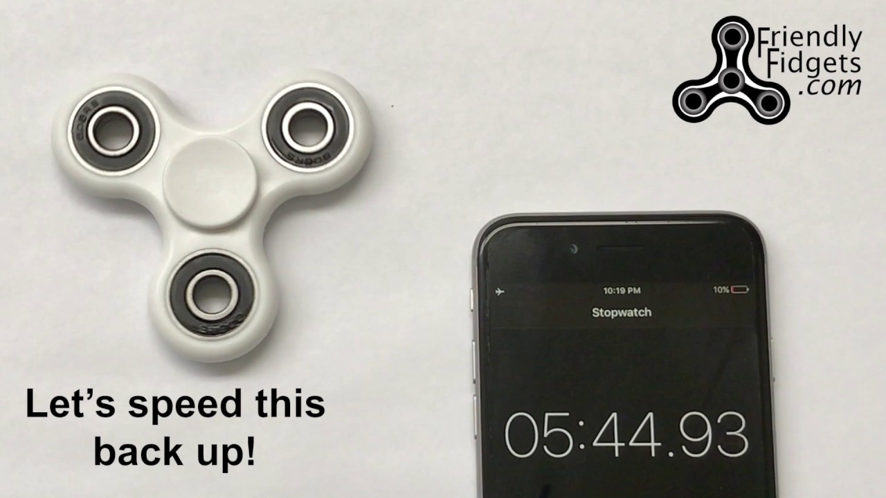 Friendly Fidgets Fidget Spinner Spinning For Over 7 Minutes - YouTube