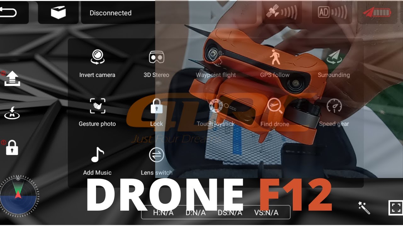 Drone 4DRC f12 funções/testes no App 4DRC PRO - YouTube