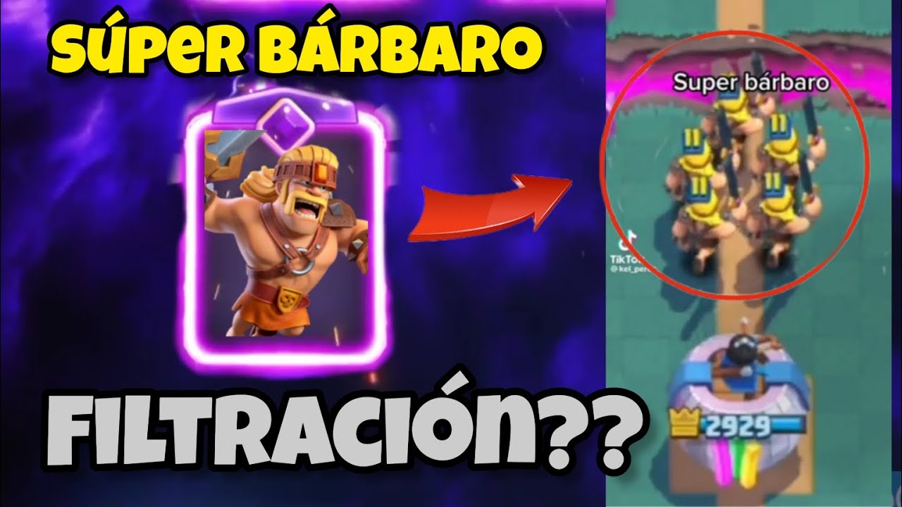FILTRACIÓN DEL SUPER BÁRBARO!!! de Clash royale😲 Real??? #clashroyale ...