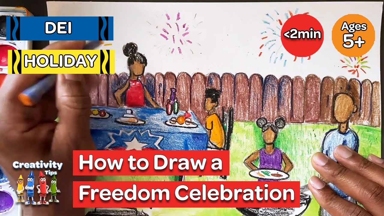 Create a Freedom Celebration Artwork | An Art Lesson | Crayola ...