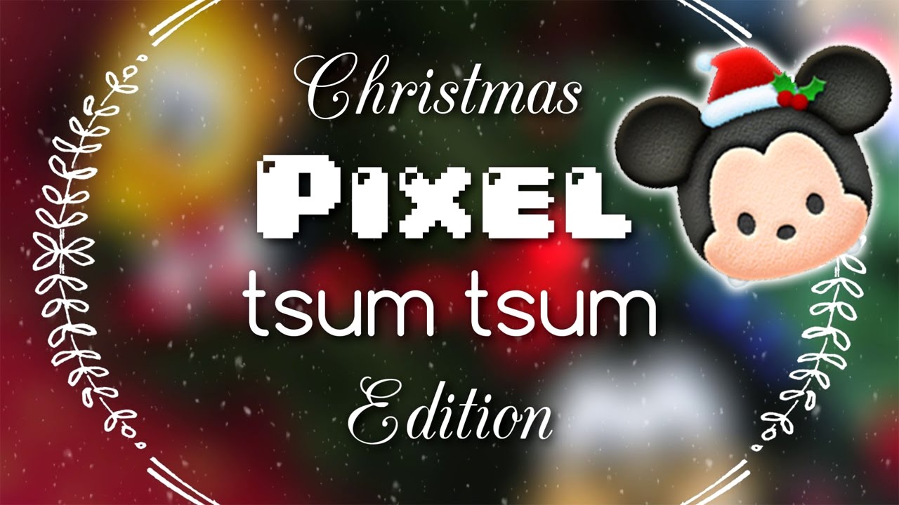 Pixel TSUM TSUM - Mickey navideño con HAMA beads - YouTube