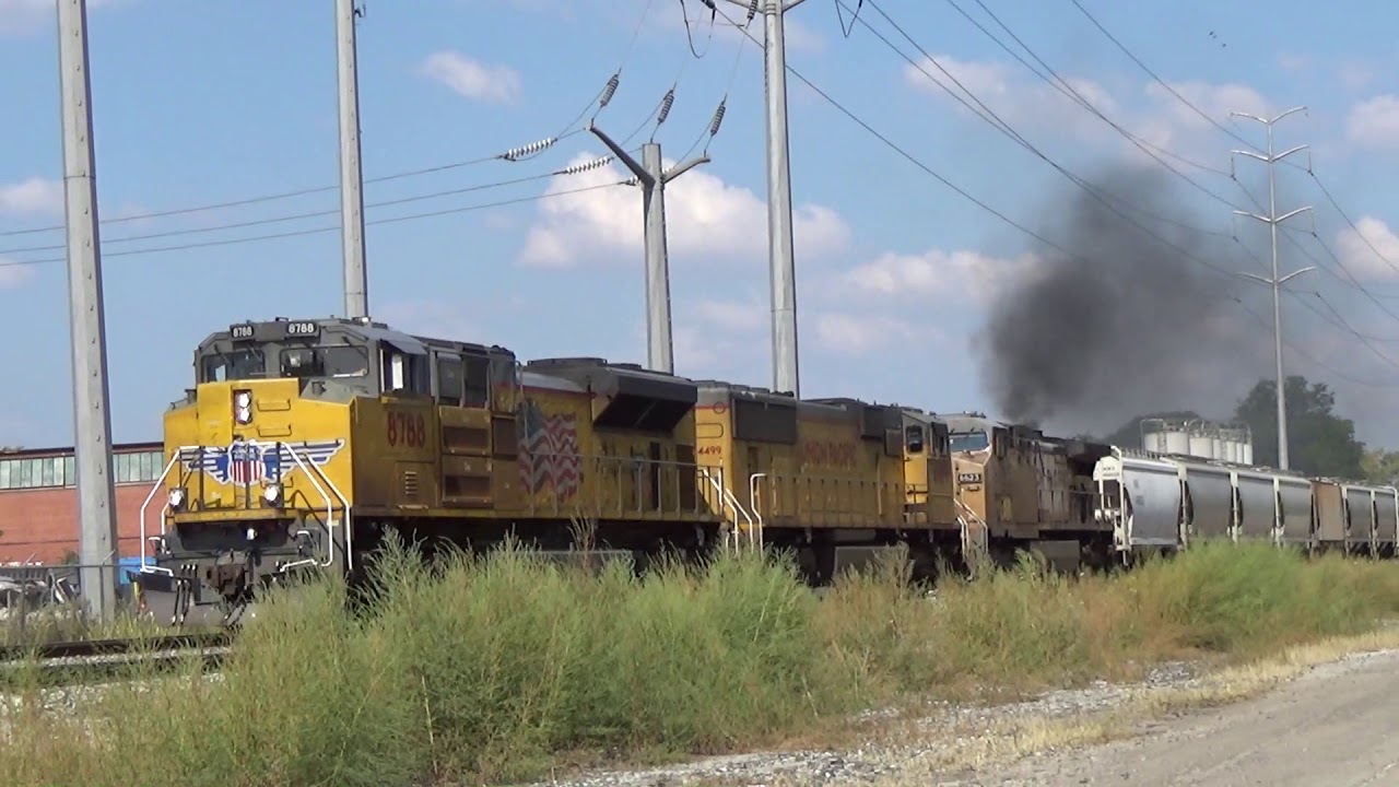 The "Tier Zero" Locomotive UPRR Power Rides The Indiana Harbor Belt At ...