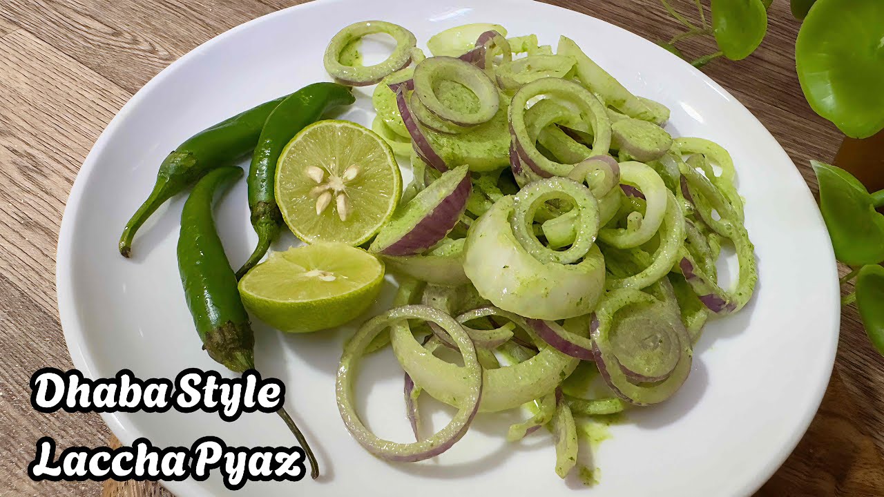 Dhaba Style Laccha Pyaz Recipe| Lacha Pyaz Salad | Dhaby Wala Onion ...