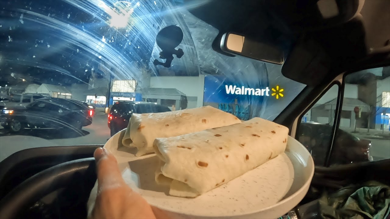 Making Burritos in a Walmart Parking Lot | Van Life - YouTube