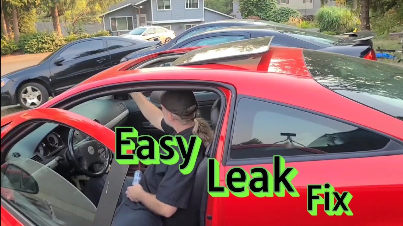 Leaky sunroof repair ( EASY ) how to maintain your sunroof - YouTube