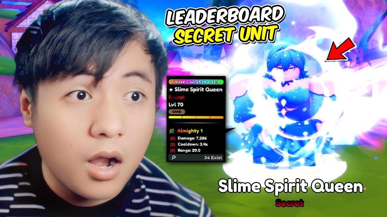 Anime Defenders #08 - ALMIGHTY SLIME SPIRIT QUEEN SECRET LEADERBOARD ...