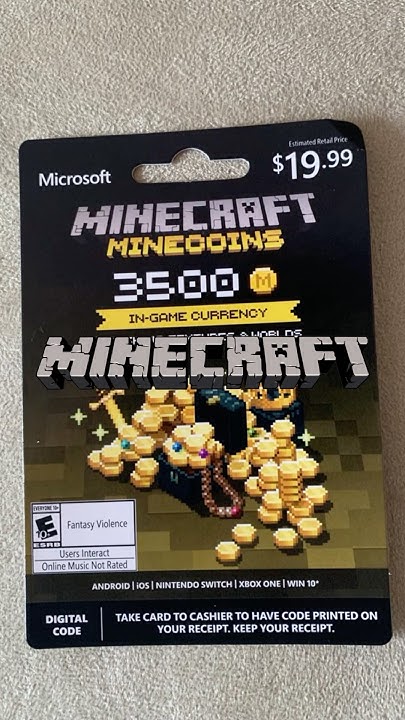 COMO ATIVAR GIFT CARD DE MINECOINS PRO MINECRAFT! - YouTube