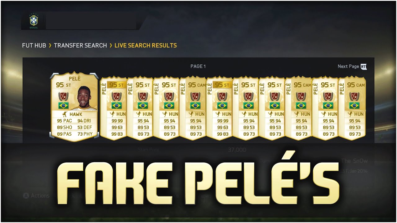 WTF!!! EA PUTTING FAKE PELÉ'S ON THE MARKET!? - FIFA 15 ULTIMATE TEAM ...