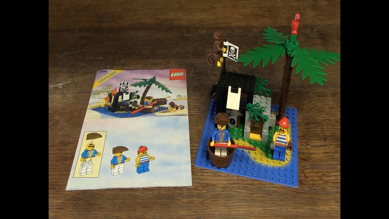 build and review of Legoset 6260 Shipwreck Island from 1989! - YouTube