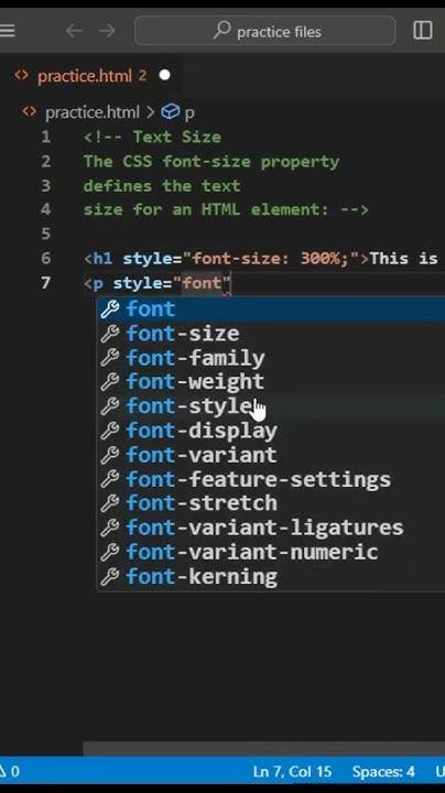 Text Size | #html #coding #code #webdesign #html5 #htmlcode #webdevelopment - YouTube
