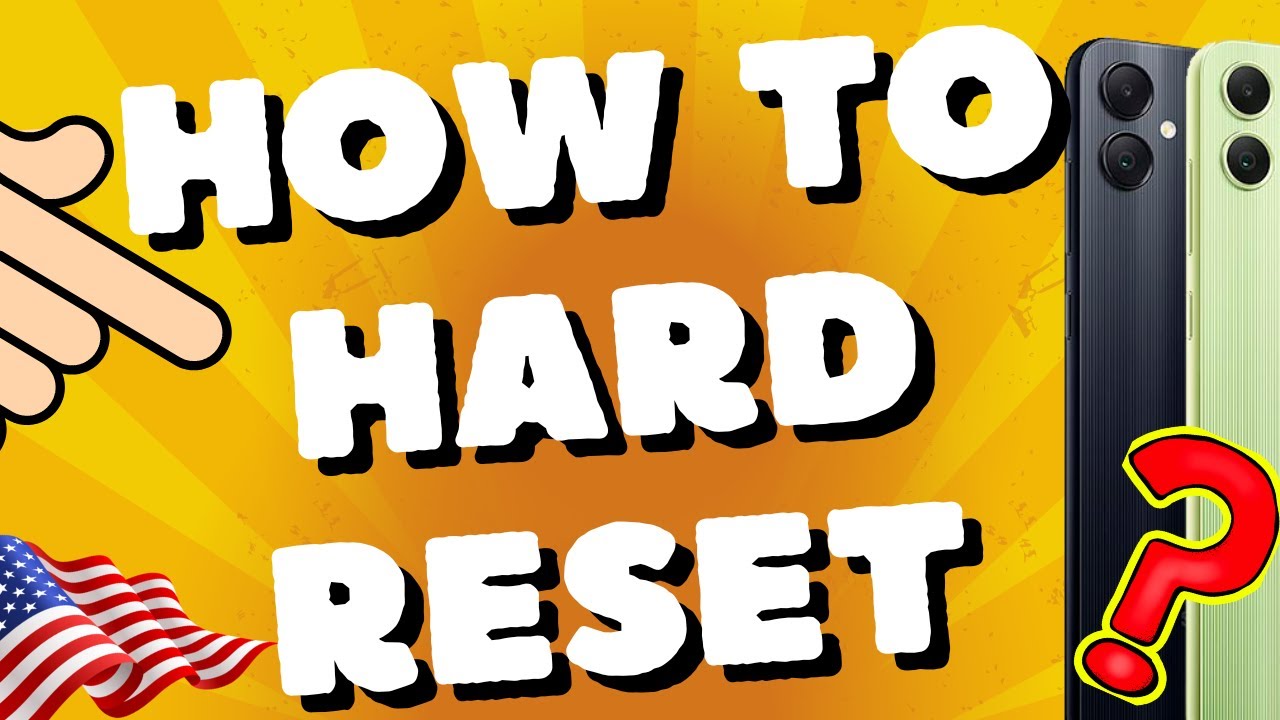 How to Hard Reset Samsung Galaxy A04 A05 Factory Reset / Wipe Data ...