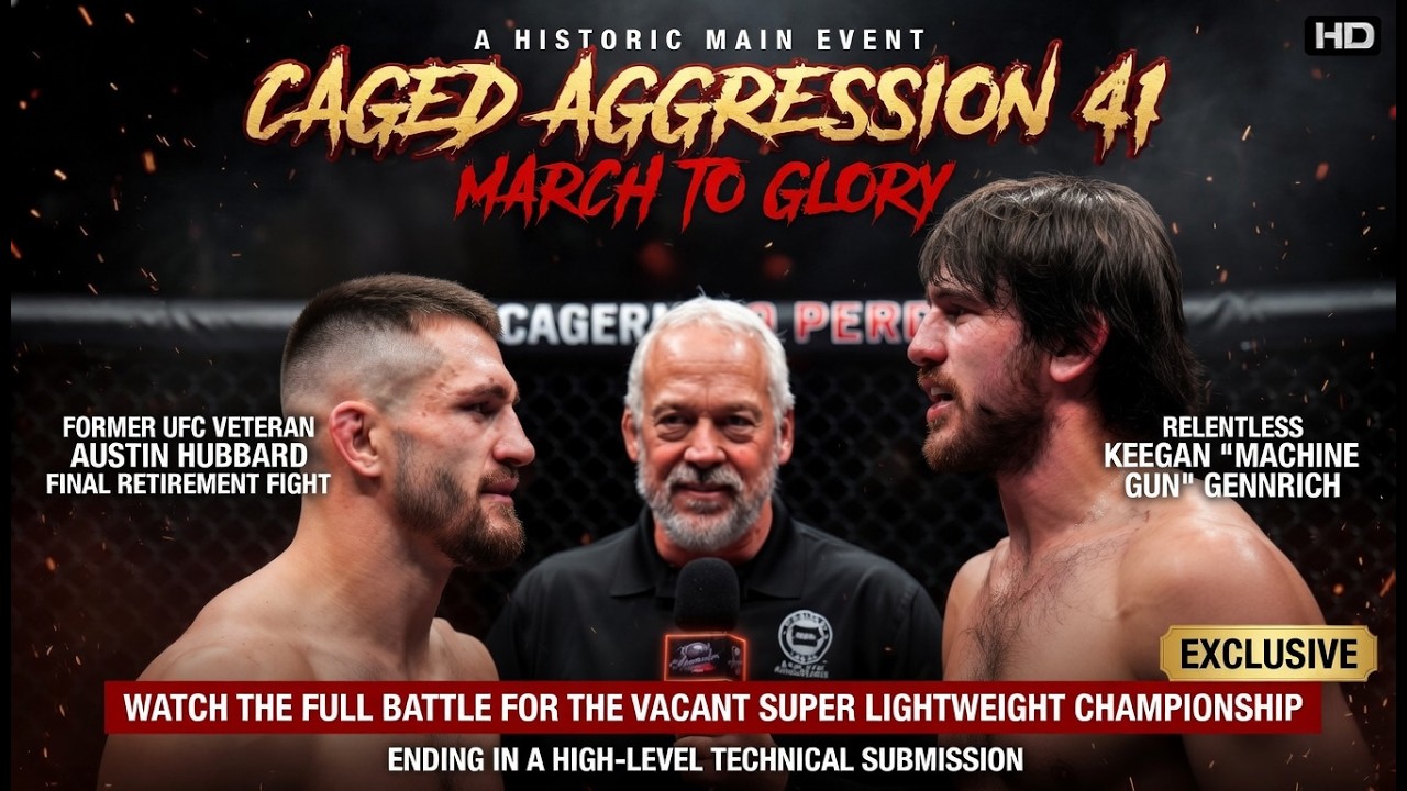 Austin Hubbard’s Retirement War vs. Kegan Gennrich | Caged Aggression ...