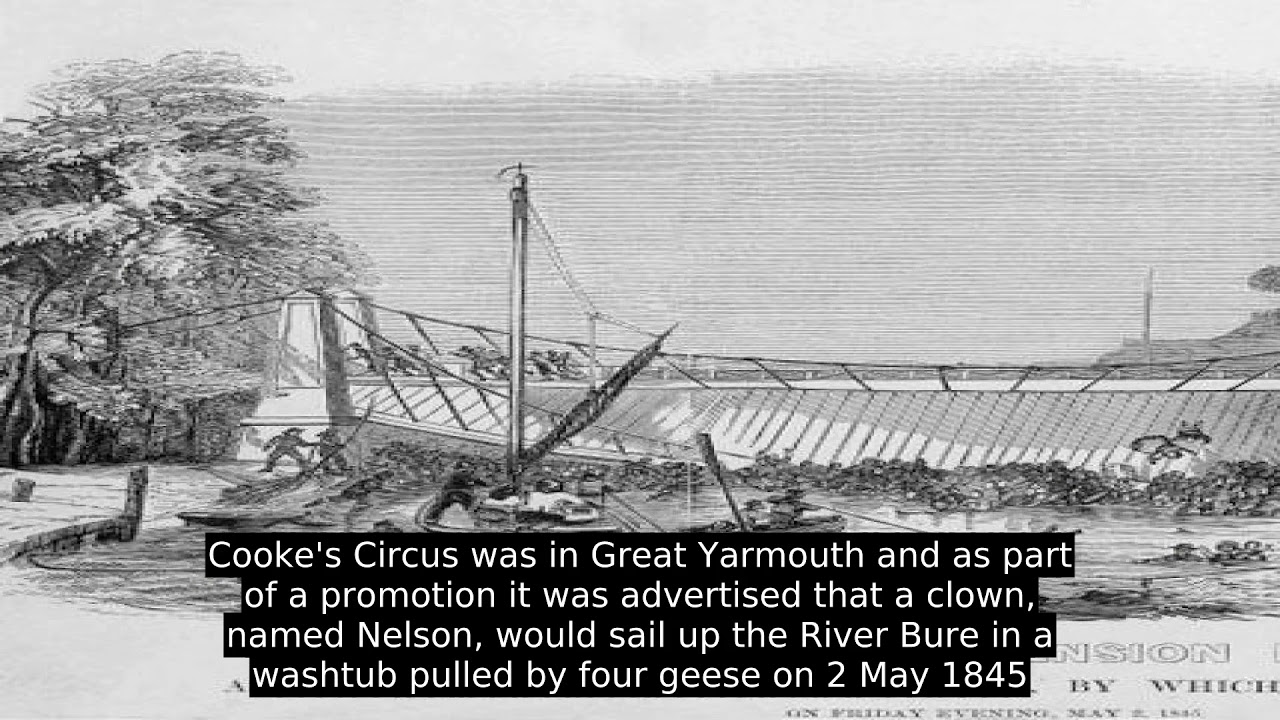 Yarmouth Suspension Bridge - YouTube