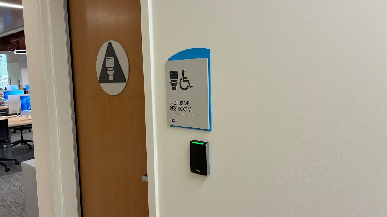Community College Library Unisex Restroom Full Shoot - YouTube