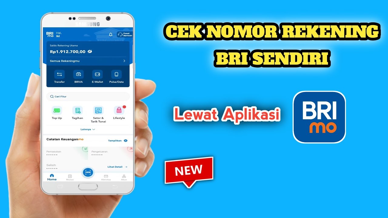 Cara melihat nomor rekening BRI lewat BRIMO - YouTube