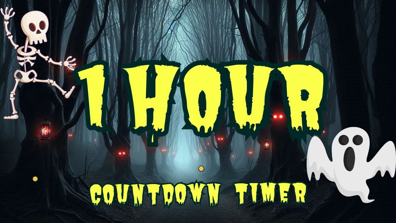 1 HOUR 60 MINUTES 60:00 HALLOWEEN PARTY TIMER COUNTDOWN: Creepy Forest ...