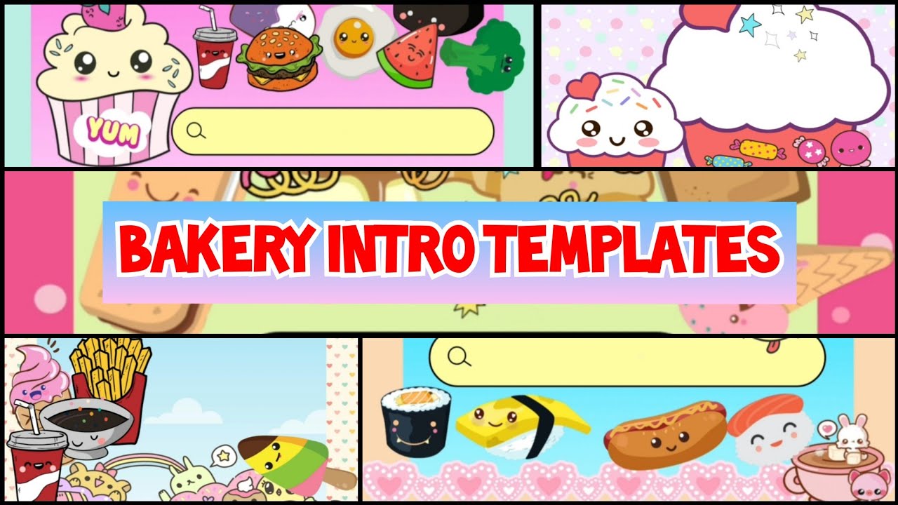 Baking Intro Templates No Text | Intro Video Membuat Kek & Biskut - YouTube