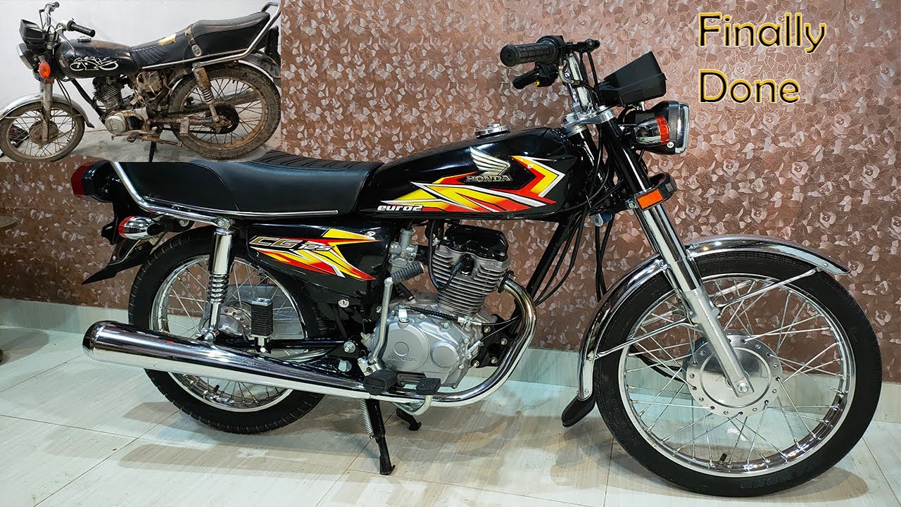 Honda Cg 125 Abandoned bike Restoration | Finalization And Assembling ...