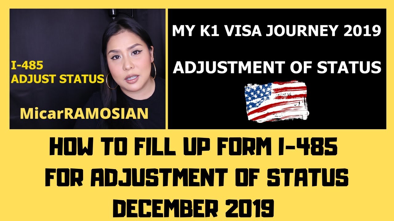 HOW TO FILL UP FORM I - 485 ADJUSTMENT OF STATUS | APPLICATION TO REGISTER PERMANENT RESIDENCE ...